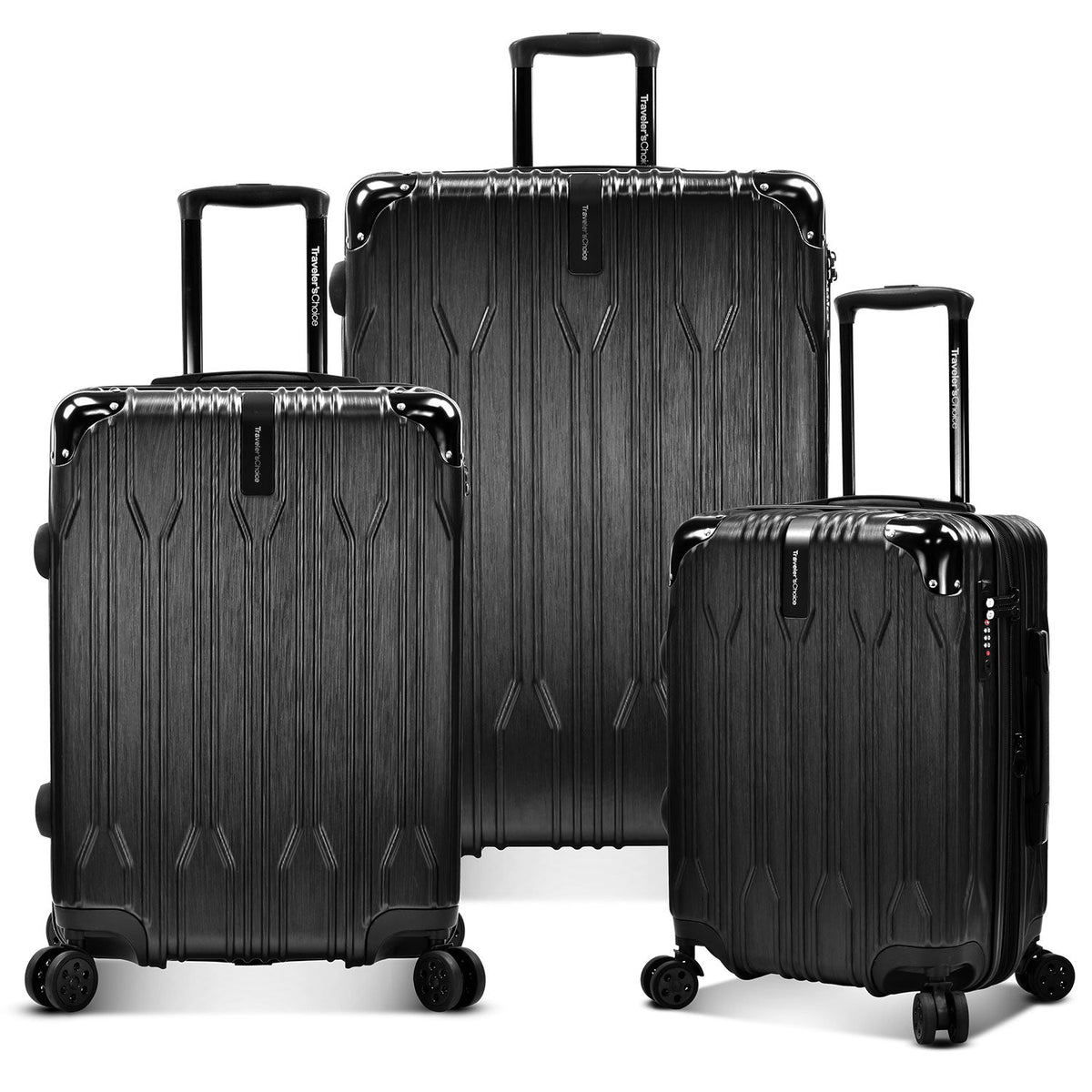 Frontier Bell Weather Hardside Expandable Spinner Set - Black – TCAirlines